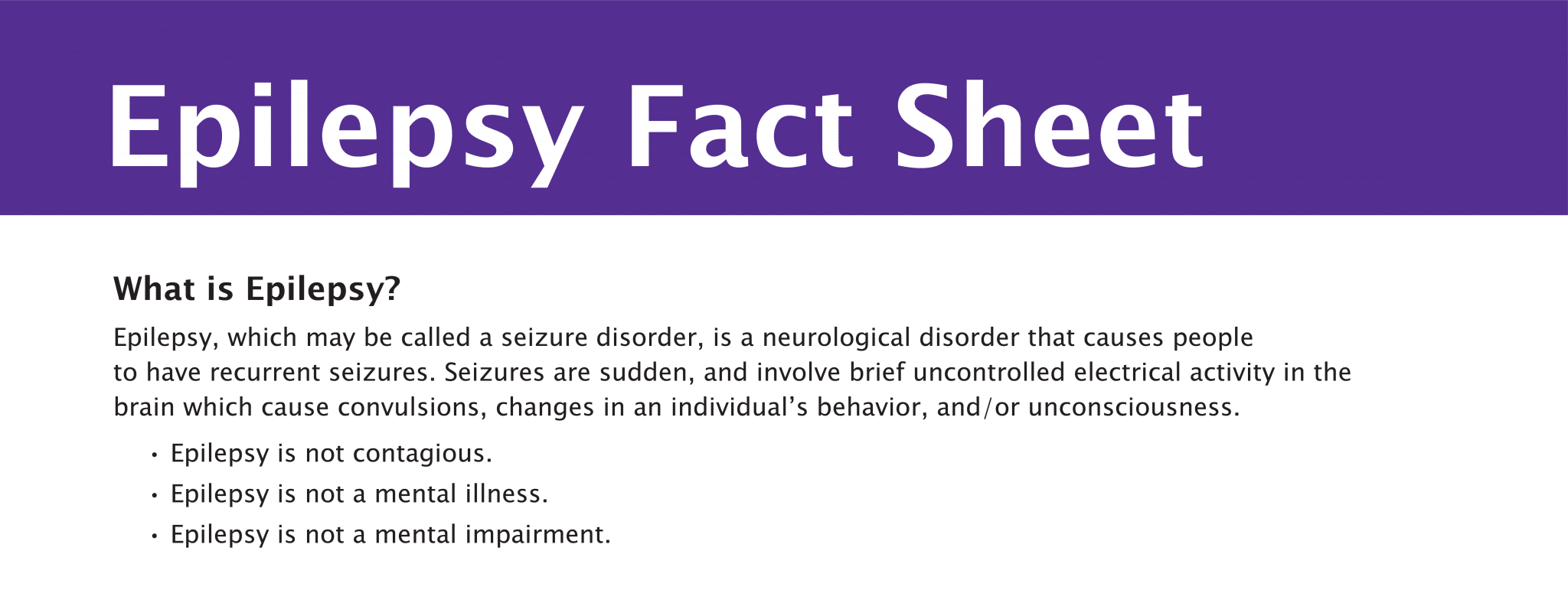 Epilepsy Fact Sheet - Epilepsy Foundation of Minnesota